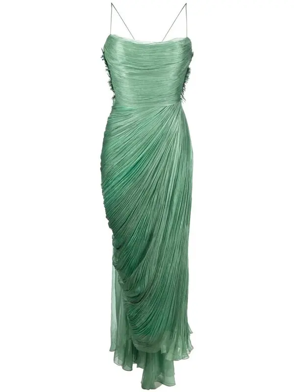 MARIA LUCIA HOHAN Siona Draped Silk Dress