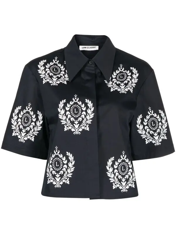 LOW CLASSIC Graphic-print Short-sleeve Shirt