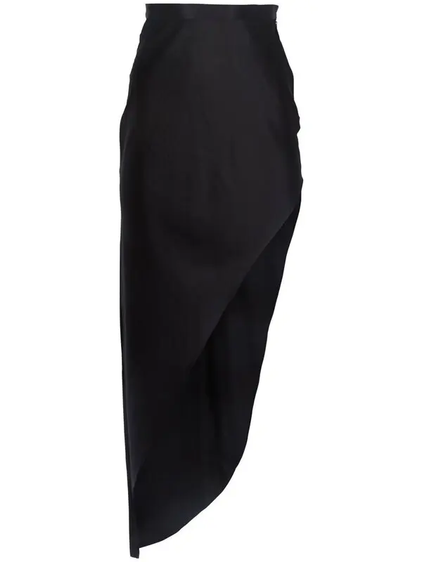 Fleur Du Mal Thigh-high Slit Skirt - Black