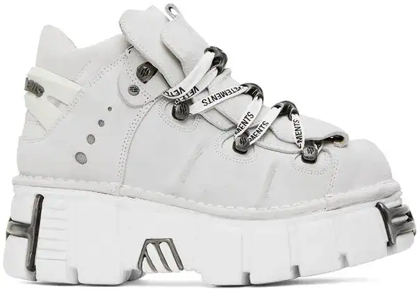Vetements New Rock Edition Platform Sneakers In White - 56% Off ...