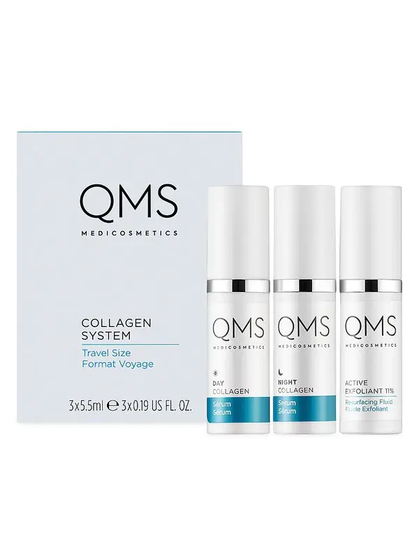 QMS MEDICOSMETICS Collagen System 3-piece Travel - Neutral | Editorialist