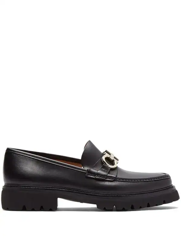 Ferragamo Black Bleeker Loafers - Black | Editorialist display picture 1