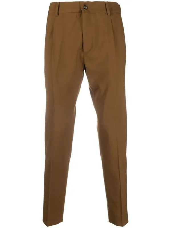DELL'OGLIO High-waist Cropped Trousers