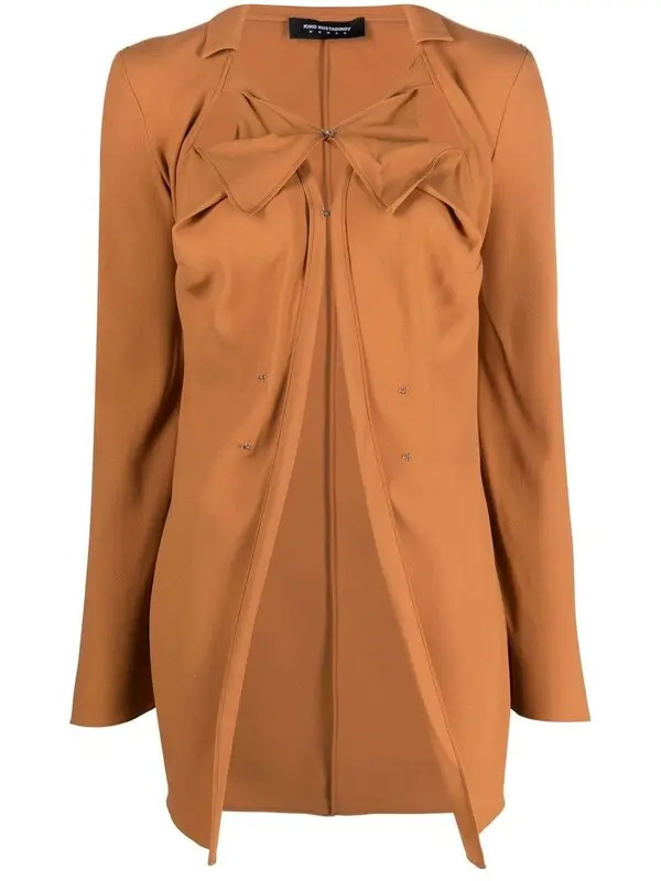 KIKO KOSTADINOV Cut-out Front-slit Blouse