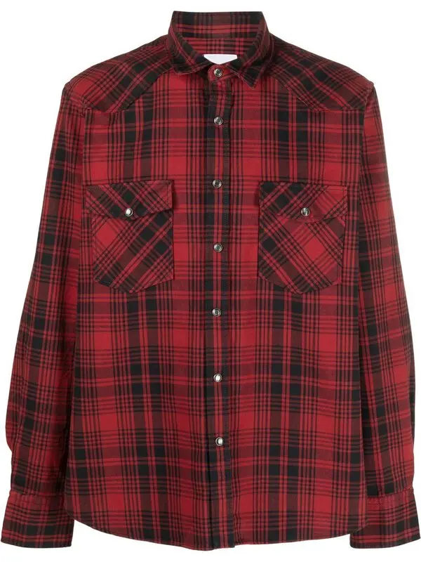 PT TORINO Check-pattern Cotton Shirt