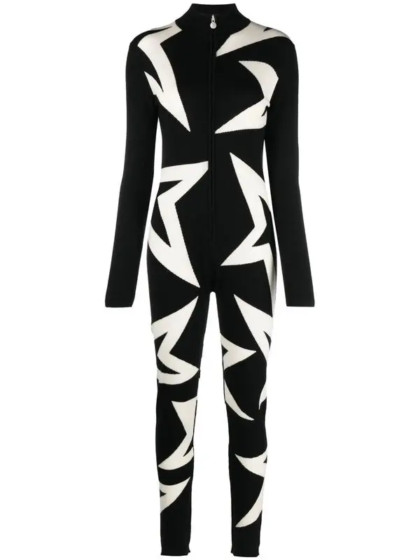 Perfect Moment Star-print Merino Ski Jumpsuit
