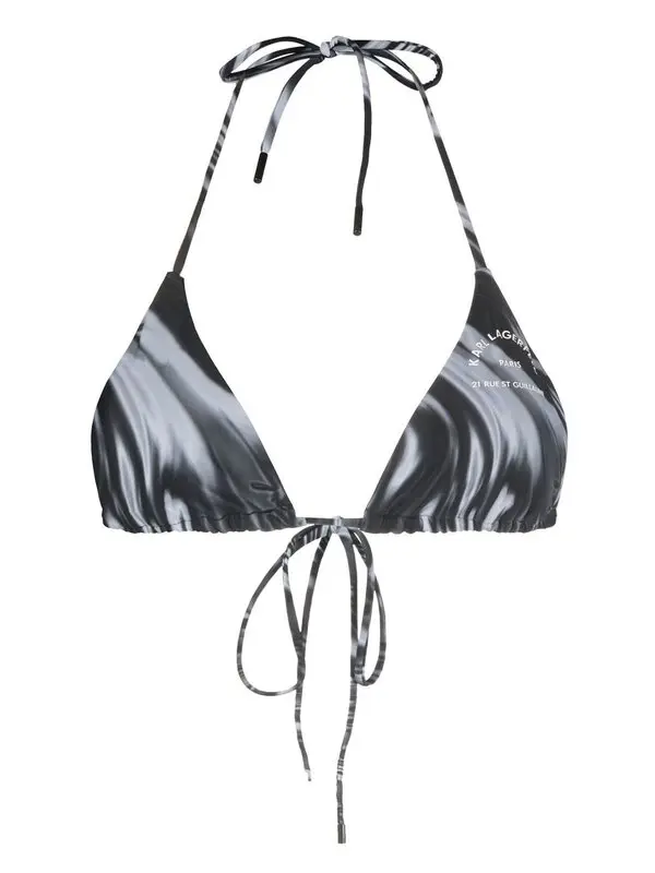 Karl Lagerfeld Rue St-guillaume Wraparound Bikini Top