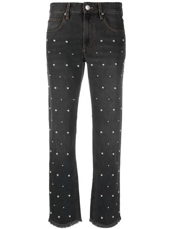 MARANT ETOILE Dulano Straight-leg Trousers - Black