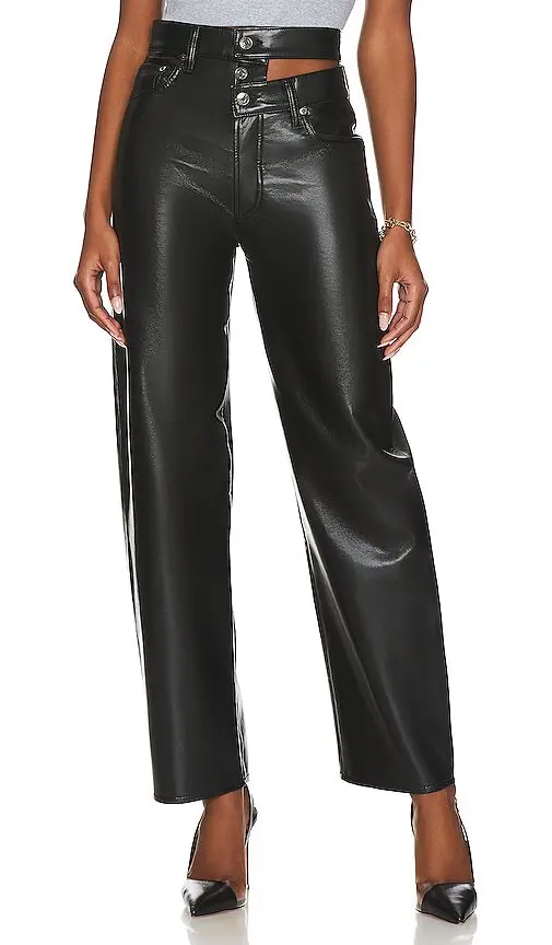 AGOLDE Recycled Leather Broken Waistband