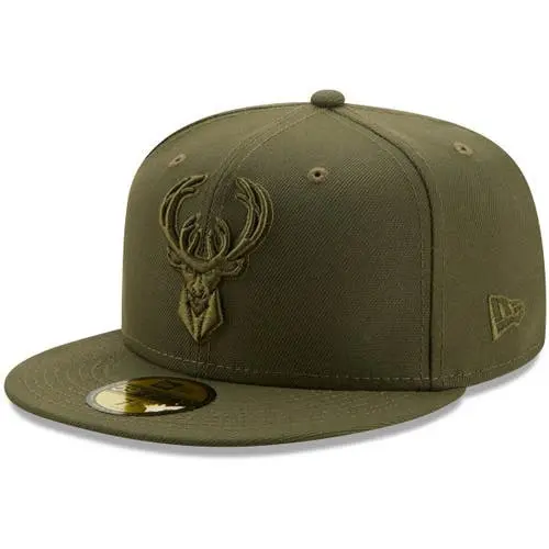 New Era Milwaukee Bucks Color Pack 59fifty Fitted Hat - Olive ...