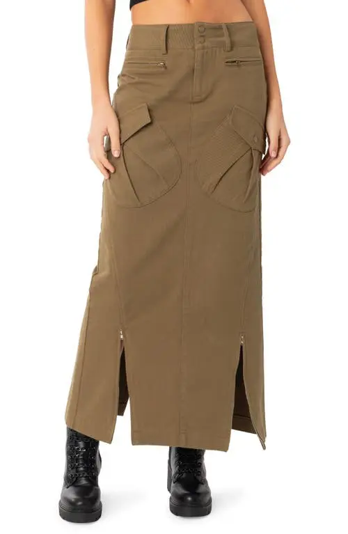 EDIKTED Cierra Cargo Maxi Skirt