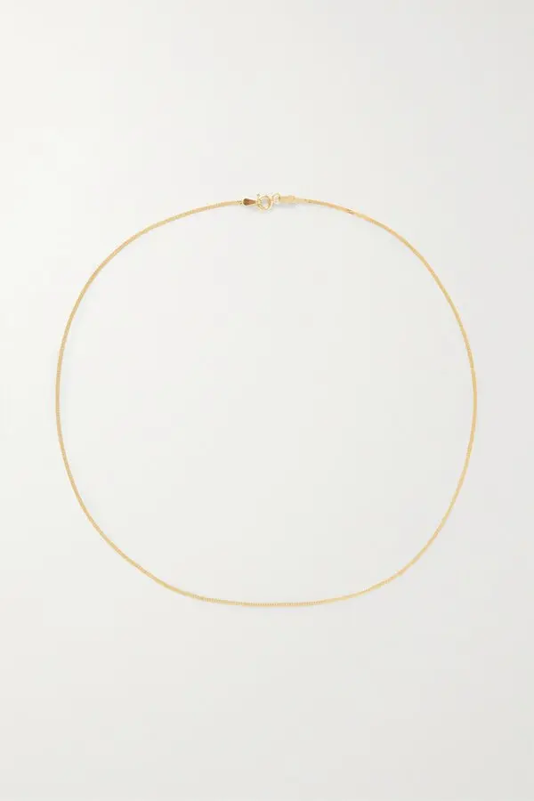 LOREN STEWART Net Sustain Demi Herringbone 10-karat Recycled Necklace