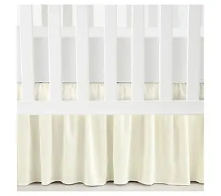 LUSH DECOR Ruffle Crib Skirt Ivory Single 28x52 Lush De Cor