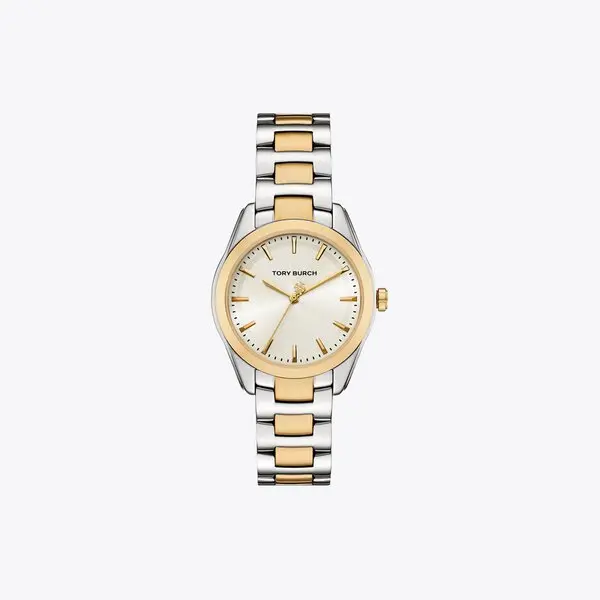 Tory Burch Miller Watch - Ivory/two-tone