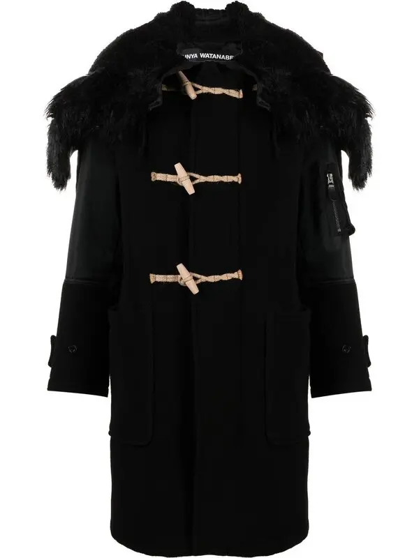 Junya Watanabe Single-breasted Hooded Coat