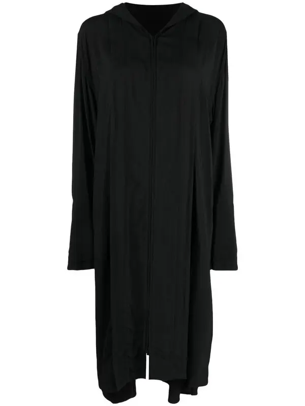 Yohji Yamamoto Asymmetric Hooded Coat