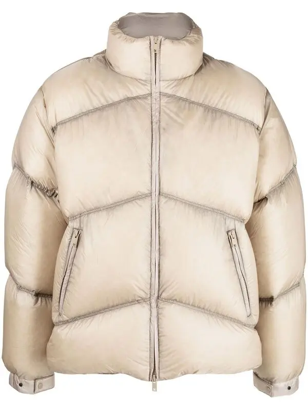 REPRESENT Stand-up Collar Puffer Jacket - Neutrals