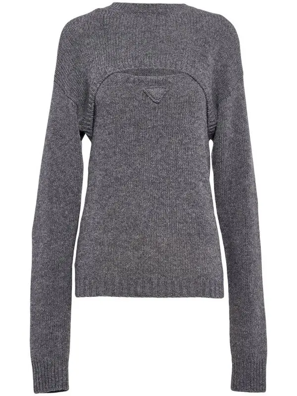 Prada Layered Wool Jumper