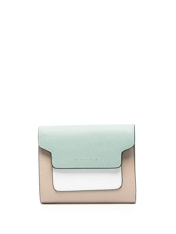 Marni Logo-print Leather Wallet - Brown