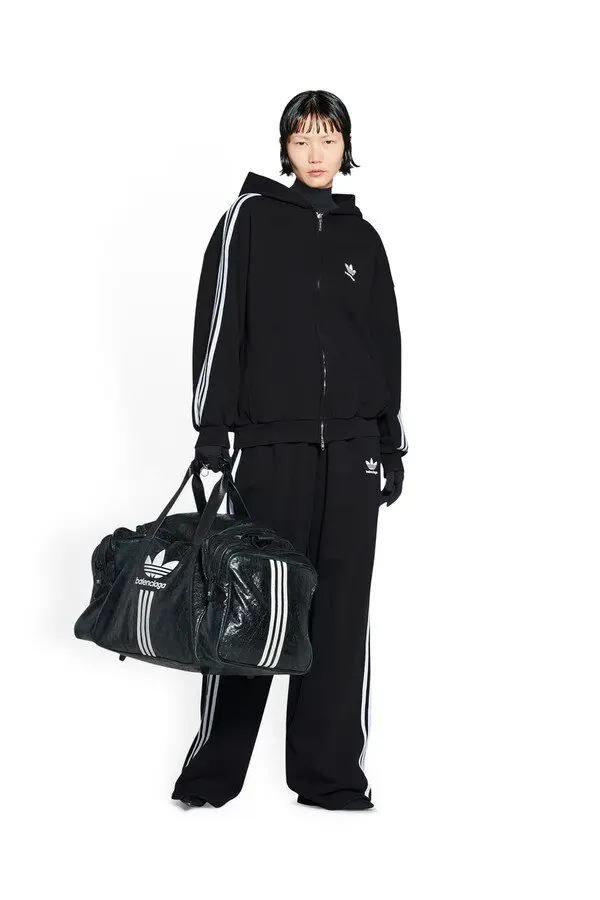Balenciaga Adidas Zip-Up Hoodie Small Fit - Black | Editorialist