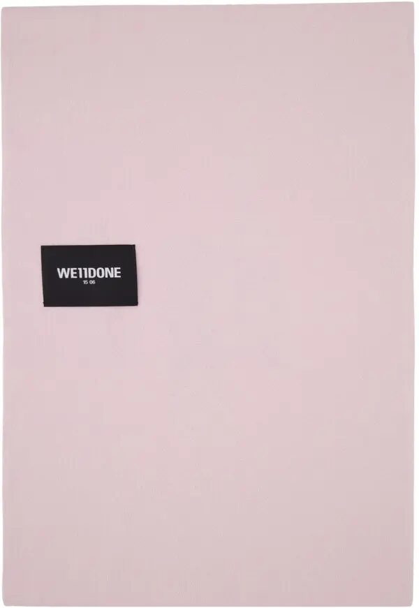 We11done Plain Scarf In Pink 70% Off Editorialist