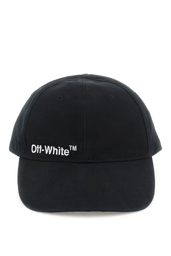 Off-White Baseball Cap With Logo - Black | Editorialist