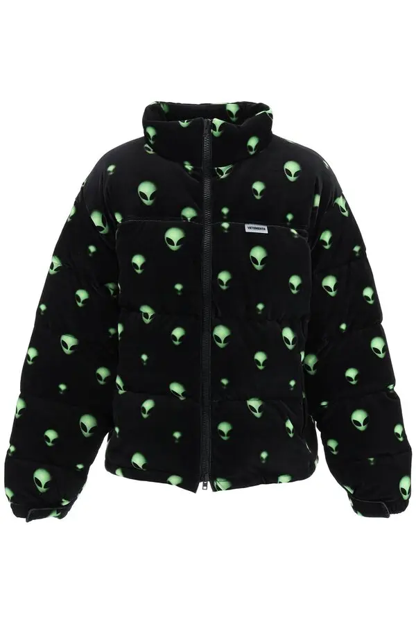 Vetements Alien Chenille Puffer Jacket - Extraterrestrial (black ...