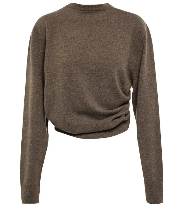 THE ROW Laris Gathered Cashmere Sweater