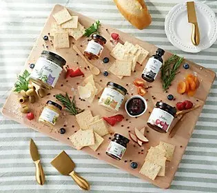 SUTTER BUTTES NATURAL AND ARTISAN FOODS 9-pc Charcuterie Board Starter Kit
