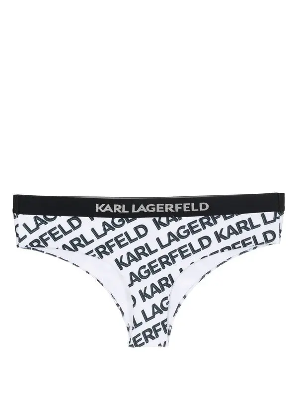 Karl Lagerfeld Logo-print Bikini Bottom