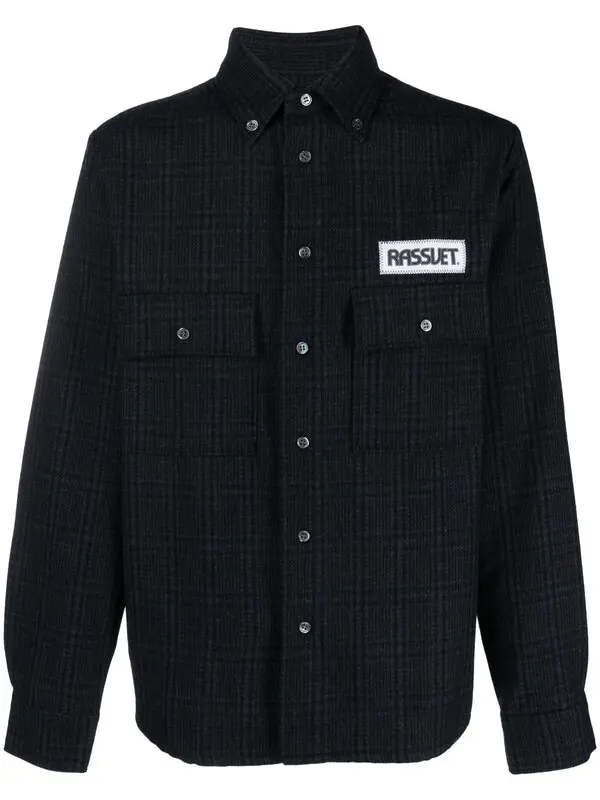 RASSVET Logo-patch Check-pattern Shirt