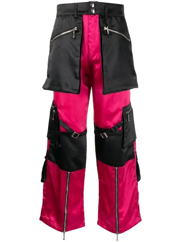 YOUTHS IN BALACLAVA Multiple Zip-pockets Cropped Trousers