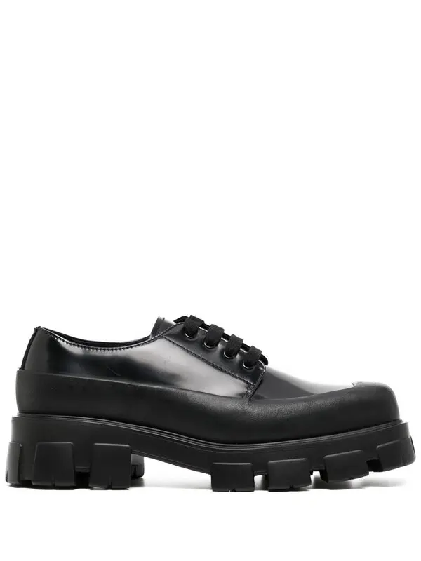 Prada Brushed Leather Derby Shoes
