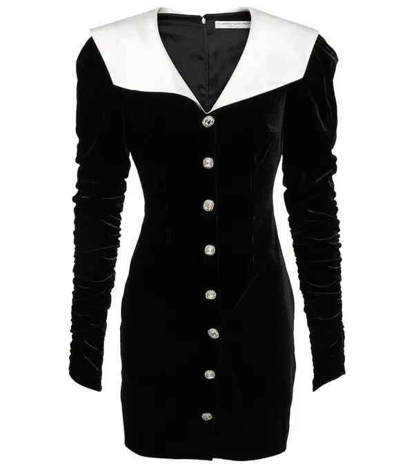 Alessandra Rich Velvet Mini Dress