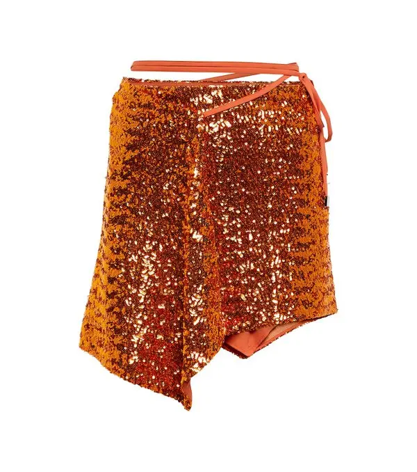 Attico Wrap Mini Skirt