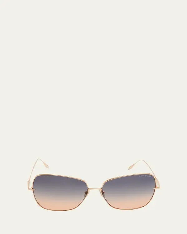 Dita Zazoe Butterfly Sunglasses - Rose Gold