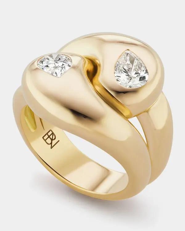 Brent Neale Pear Diamond Knot Ring