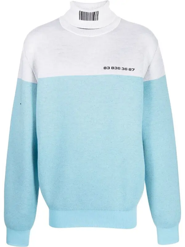 VTMNTS Raised-logo Two-tone Jumper