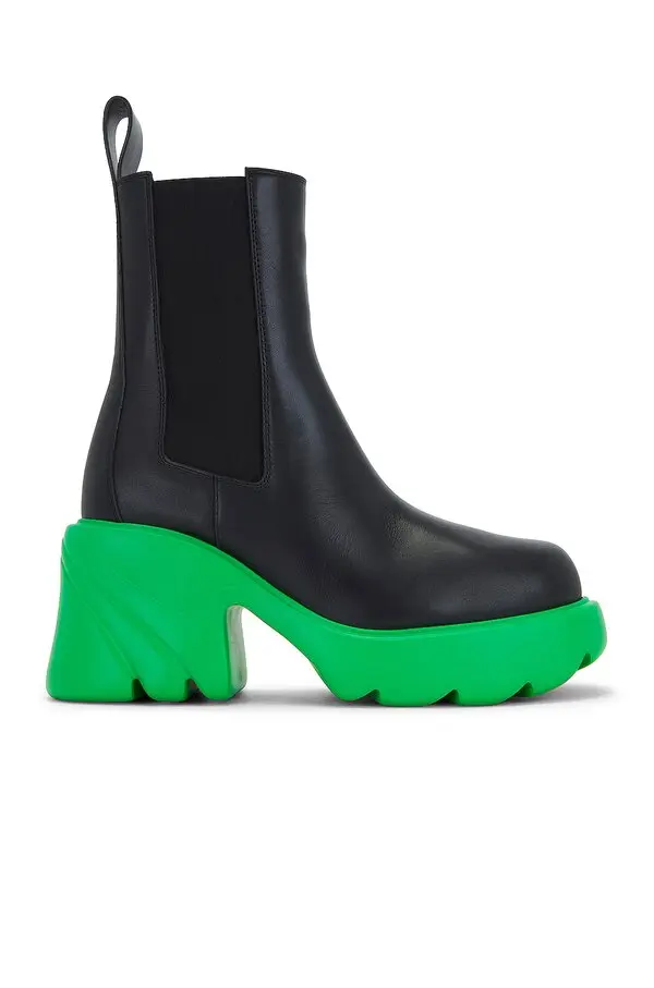 Bottega Veneta Flash Ankle Boots - Black & Parakeet
