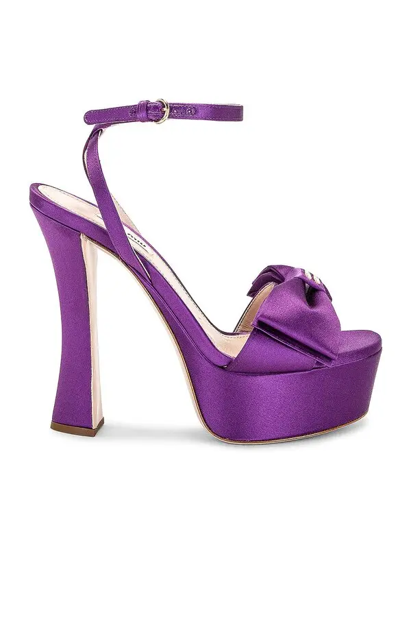 Miu Miu Bow Sandal - Viola