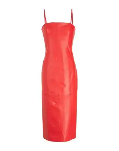 leather look bodycon dress L'AGENCE Halia Vegan Leather Dress In Midnight main image 0