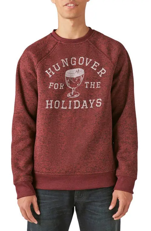 Lucky Brand Hungover For The Holidays Fleece Sweatshirt