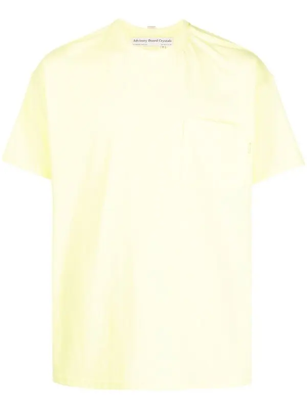 ADVISORY BOARD CRYSTALS Patch-pocket Short-sleeve T-shirt - Yellow