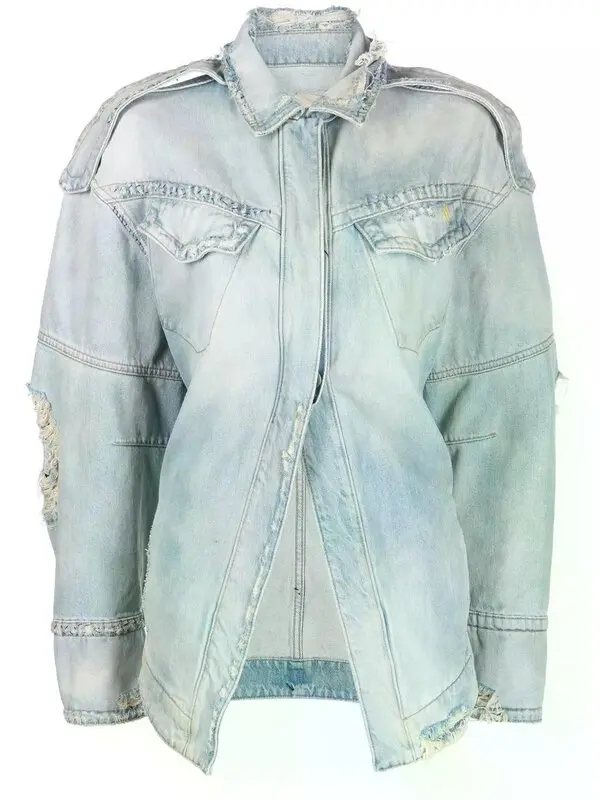 Attico Denim Distressed Jacket - 176