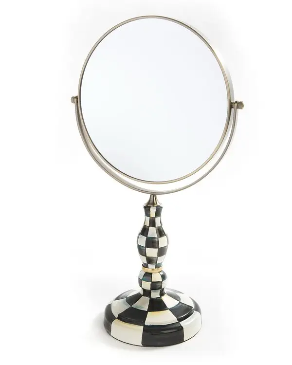 MACKENZIE-CHILDS Courtly Check Vanity Mirror - Black/white