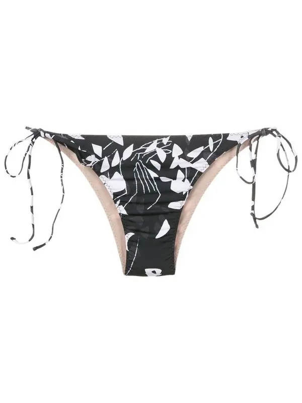 CLUBE BOSSA Abstract-pattern Bikini Bottom - Black