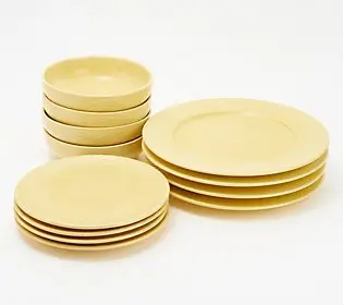 TEMP-TATIONS As Is Woodland 12-piece Dinnerware Set