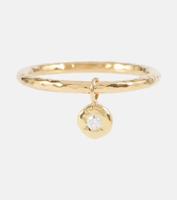 OCTAVIA ELIZABETH Nesting Gem 18kt Gold Ring With Diamond