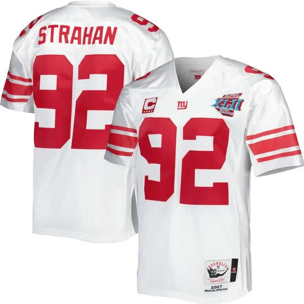 Mitchell & Ness Michael Strahan New York Giants 2007 Authentic Throwback Retired Player Jersey