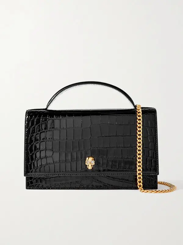Alexander McQueen Skull Medium Shoulder Bag - Black